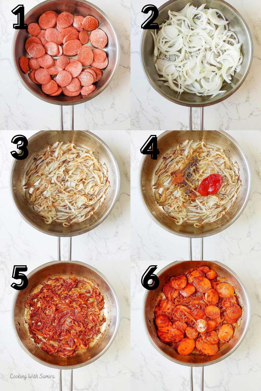 Sosis Bandari Recipe (Spicy Sausages and Onion)