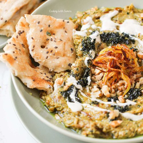 Kashke Bademjan Recipe (Persian Eggplant Dip)