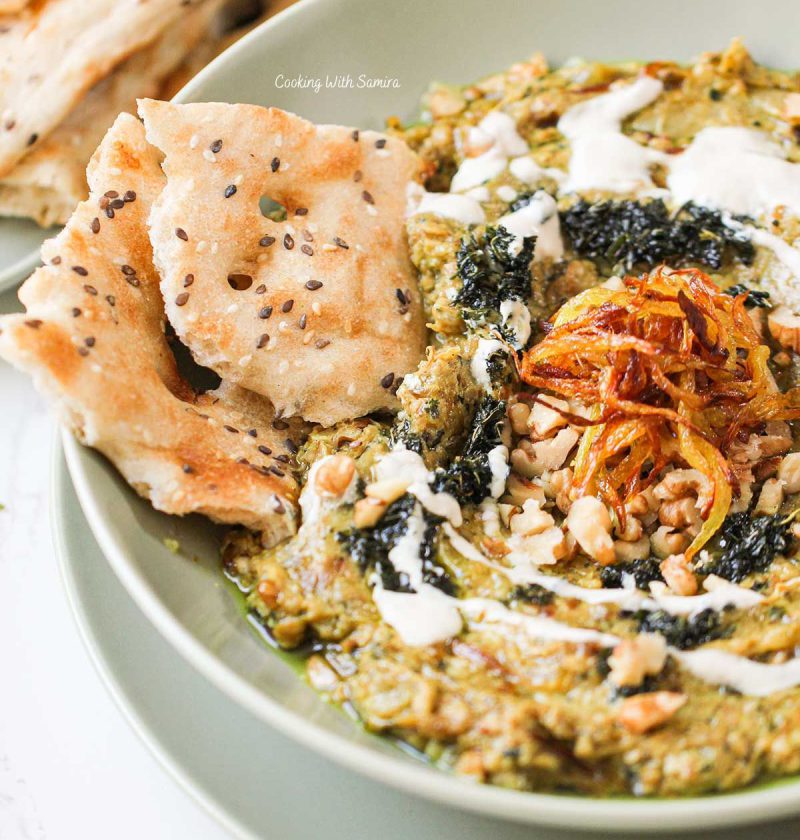 Kashke Bademjan Recipe (Persian Eggplant Dip)