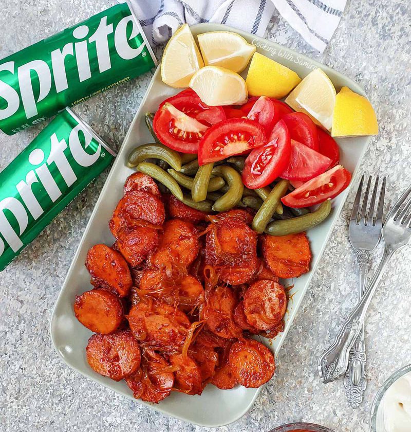 Sosis Bandari Recipe (Spicy Sausages and Onion)