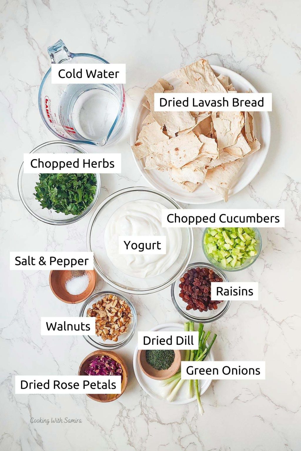 Abdoogh Khiar Recipe (Persian Cold Yogurt Soup)