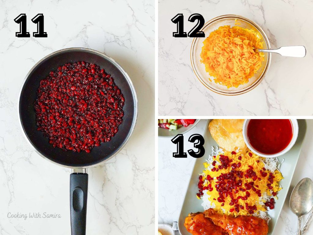 Zereshk Polo Recipe (Persian Barberry Rice With Chicken)