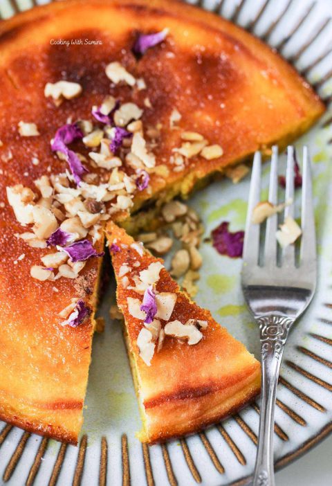 Cake Yazdi Recipe (Cardamom and Rosewater Muffins)