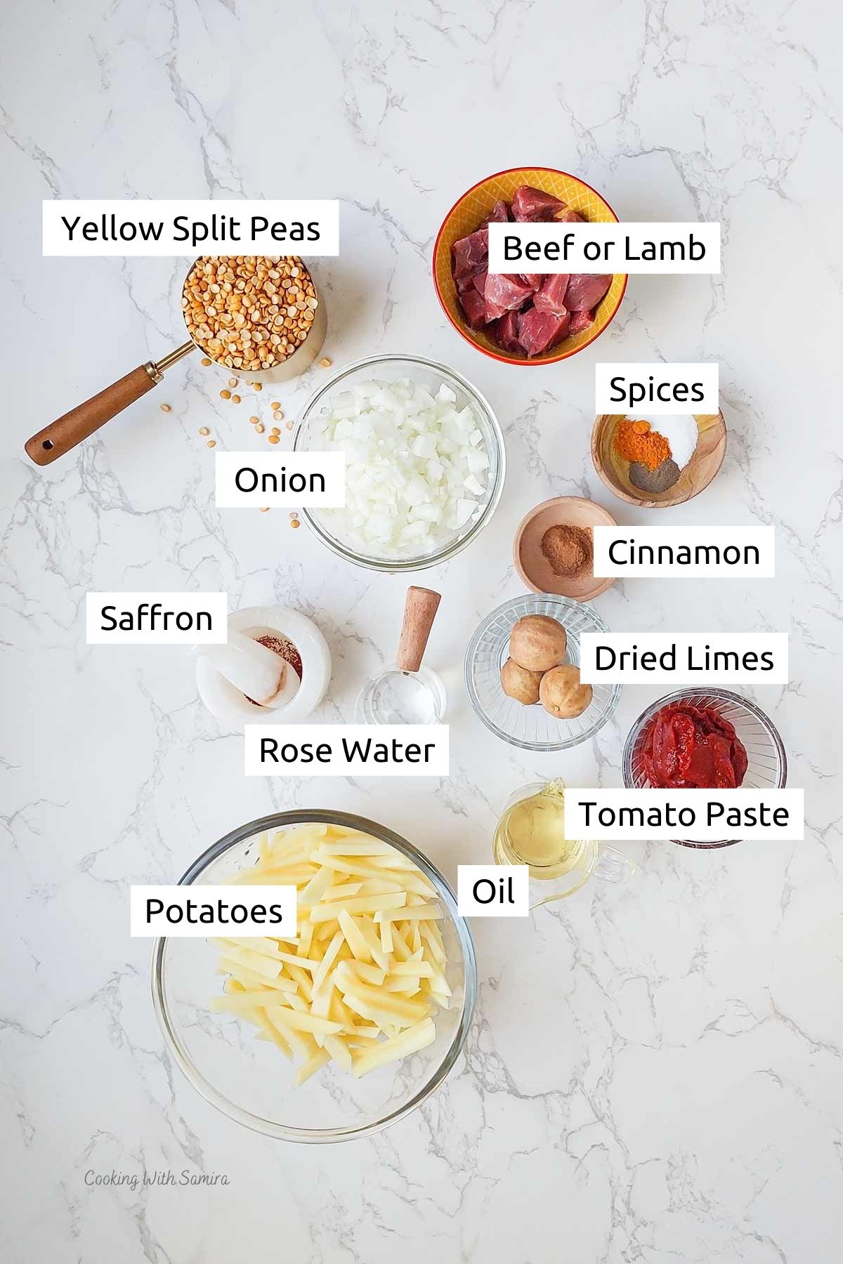 Khoresh Gheymeh Recipe (Persian Yellow Split Pea Stew)