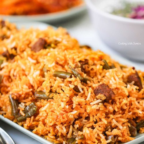 Lubia Polo Recipe (Persian Green Bean Rice)