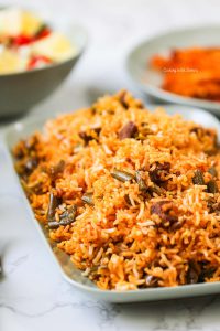 Lubia Polo Recipe (Persian Green Bean Rice)