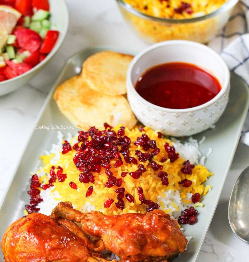 Zereshk Polo Recipe (Persian Barberry Rice With Chicken)