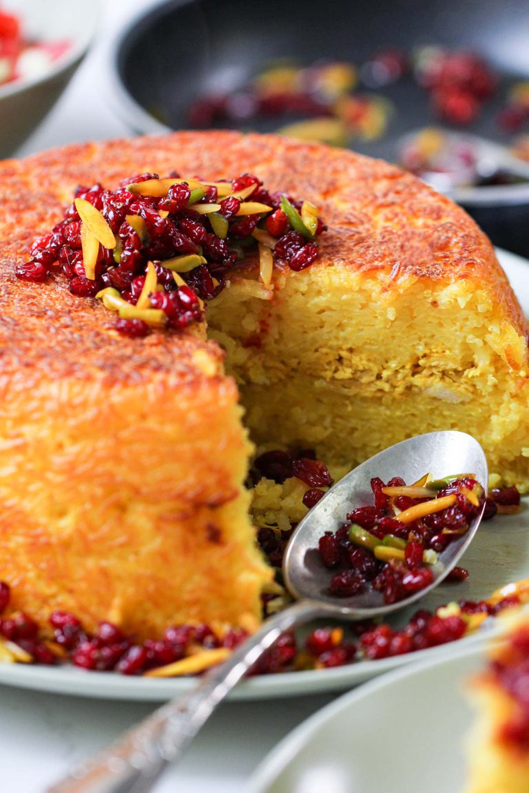 Tahchin Recipe (Persian Saffron Rice Cake)