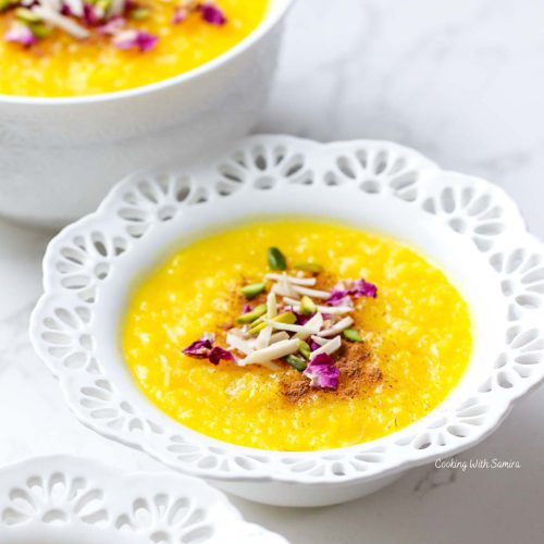 Sholeh Zard Recipe (Persian Saffron Rice Pudding)
