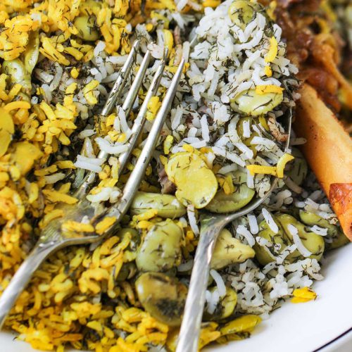 Baghali Polo Recipe (Persian Fava Beans and Dill Rice)