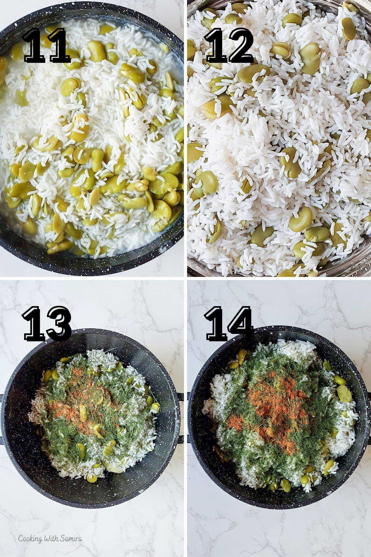 Baghali Polo Recipe (Persian Fava Beans and Dill Rice)