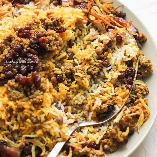 Adas Polo Recipe (Persian Lentil Rice)