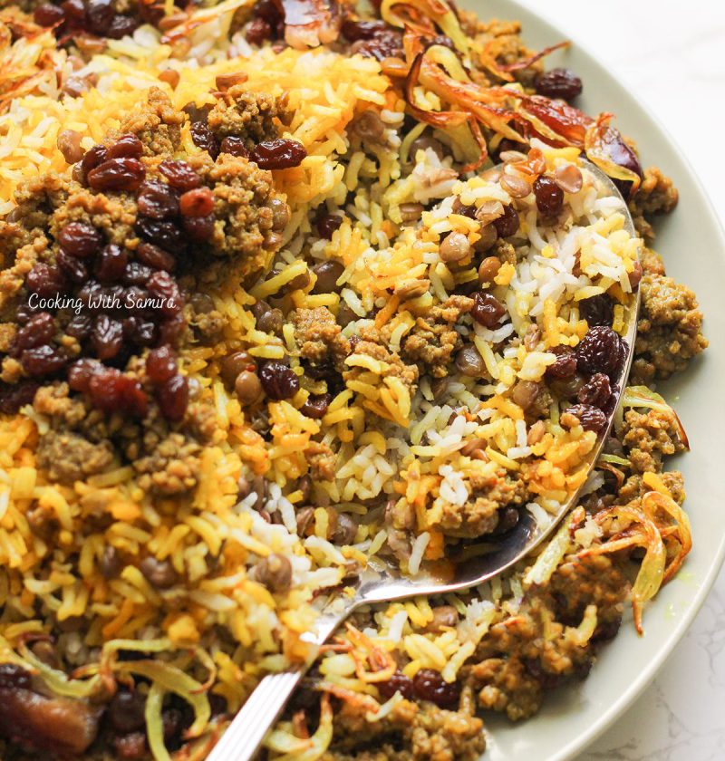 Adas Polo Recipe (Persian Lentil Rice)
