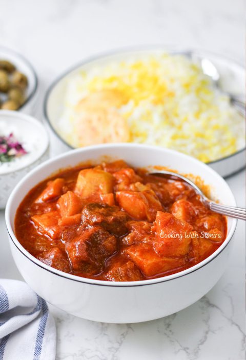 Khoresh Gheymeh Recipe (Persian Yellow Split Pea Stew)