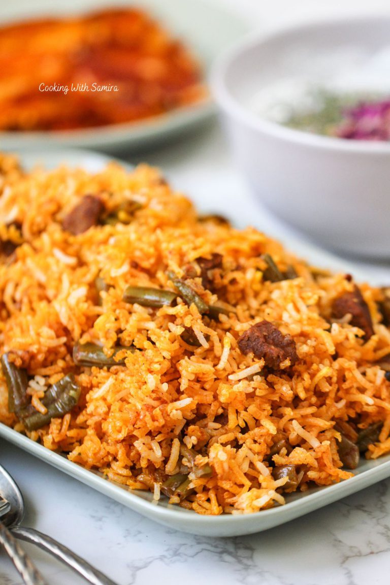 Lubia Polo Recipe (Persian Green Bean Rice)